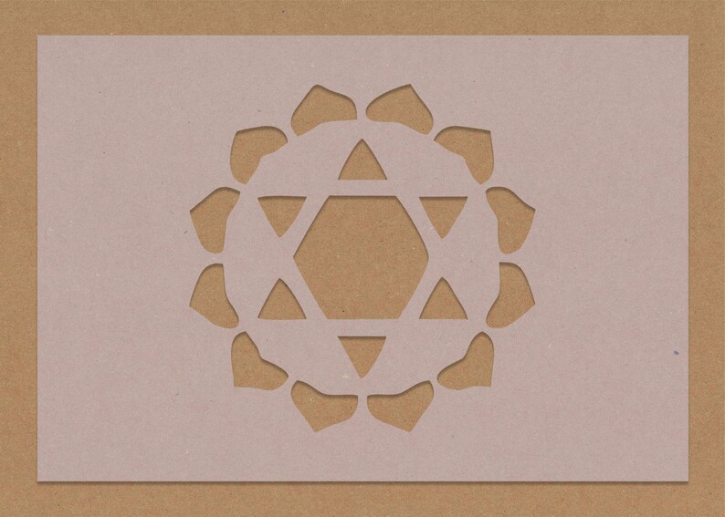 Chakra Symbols Individual Stencils A6 A3 - Etsy