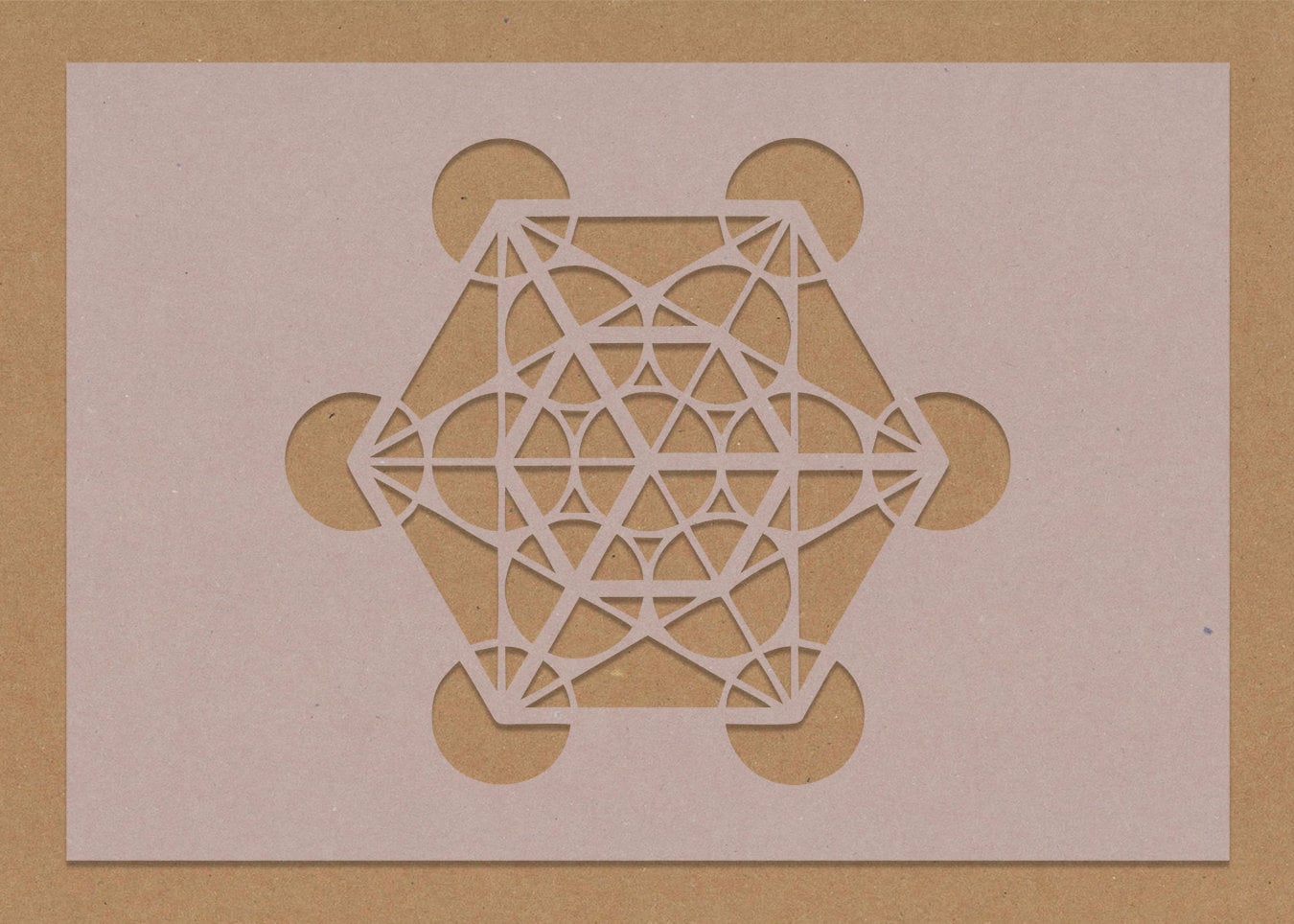 Metatrons Cube Sacred Geometry Stencil A6 A5 A4 A3 Yoga Hippy - Etsy