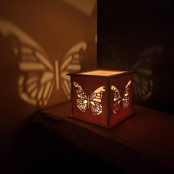 Butterfly Shadow Lamp - Etsy