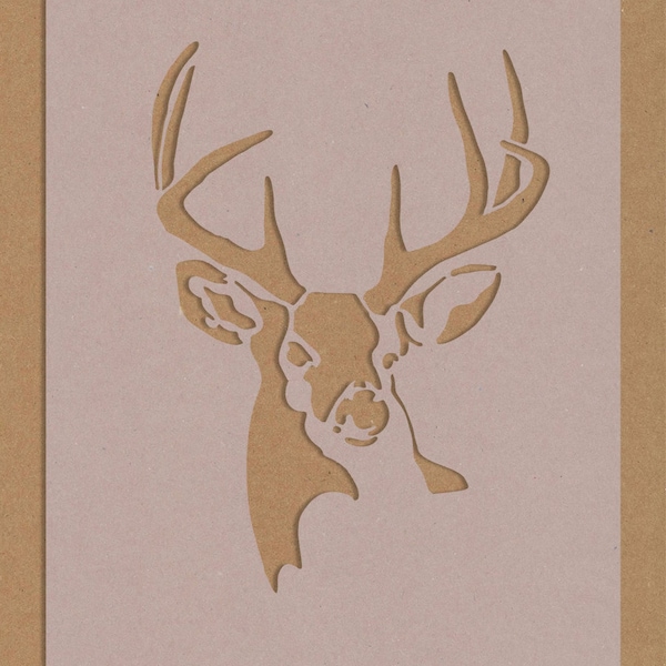 Stag Stencil - Etsy