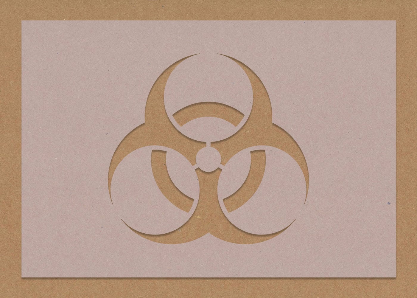 Toxic Waste Symbol Stencil