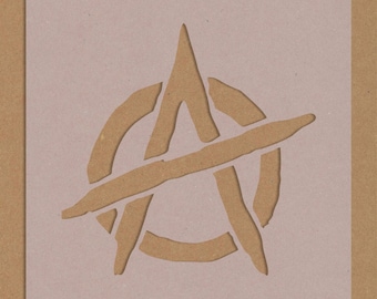 Anarchy Stencil - Etsy