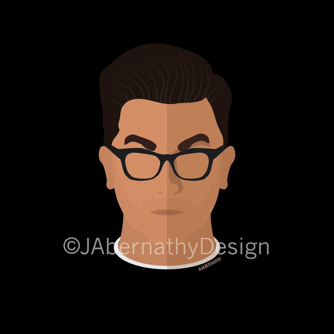 Schitt's Creek Abstract Portrait of David Rose - Etsy