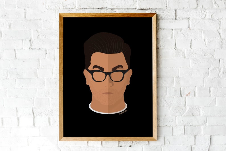 Schitt's Creek Abstract Portrait of David Rose - Etsy