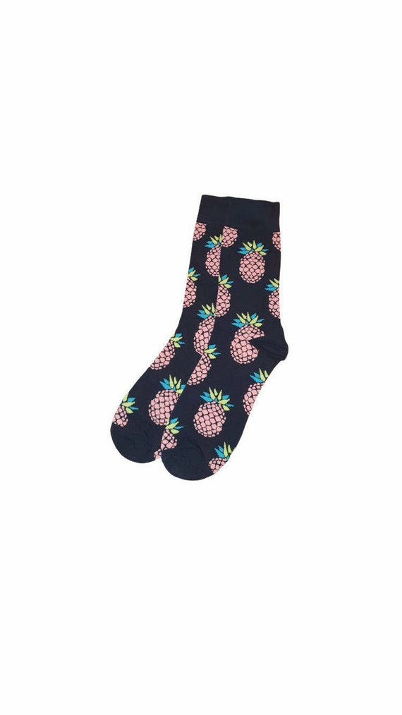 Pineapple Fruit Socks Mens Socks Funny Socks Gift for Him | Etsy