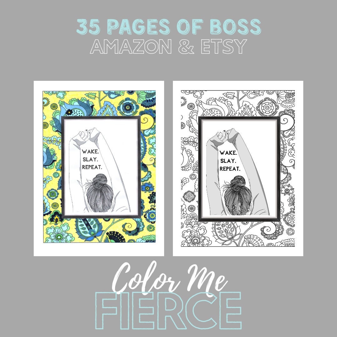 Baddies Coloring Book. Coloring for Anxiety. Coloring Book to - Etsy