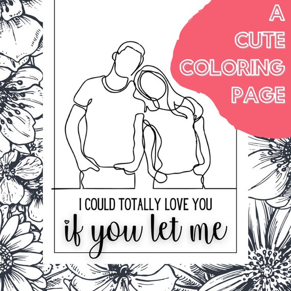 I Love You Boyfriend Coloring Pages