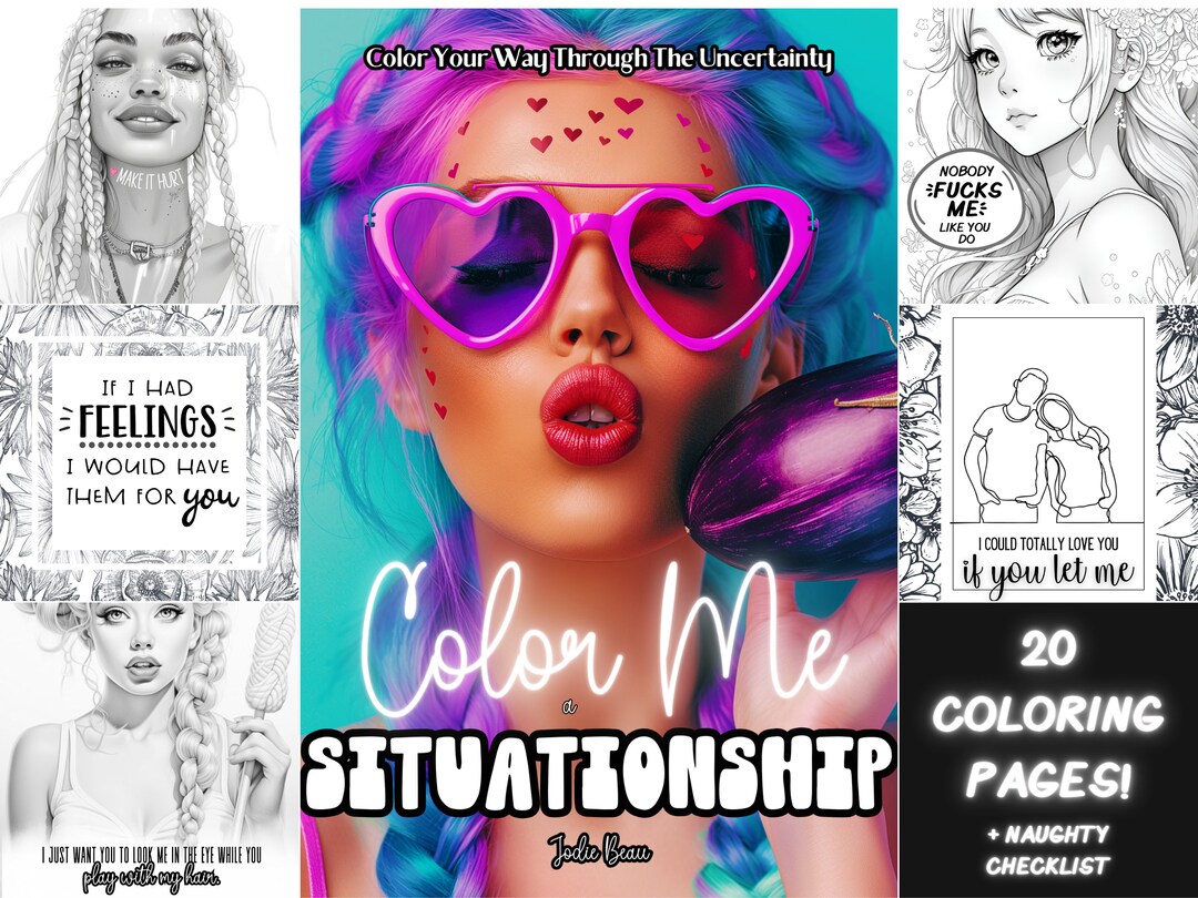 SITUATIONSHIP Coloring Book! Anxious Attachment Coloring Book. FWB ...