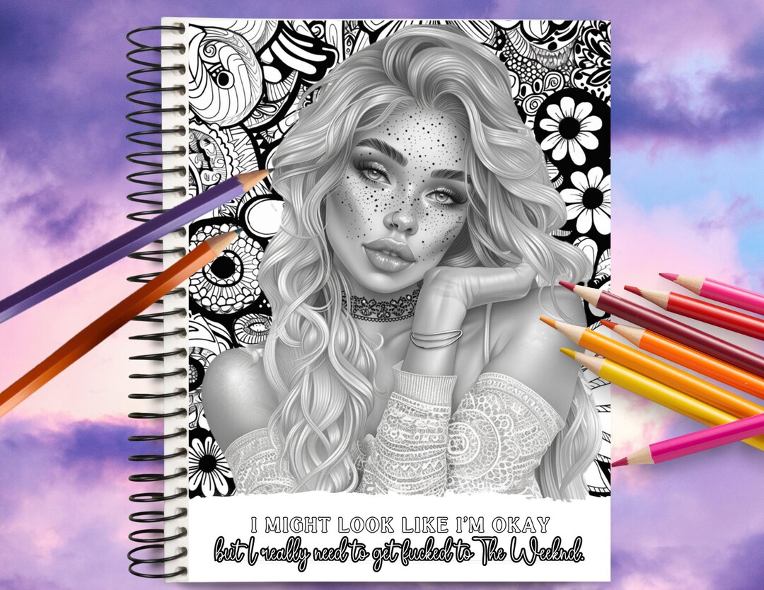 Dirty Adult Coloring Page. Printable Dirty Coloring Page for Anxious ...