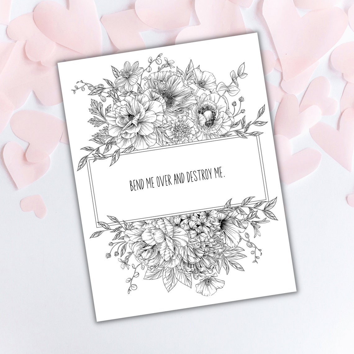 BEND ME OVER & Destroy Me. Printable Dirty Adult Coloring Pages Help ...