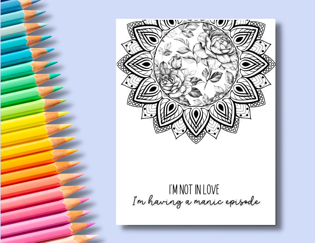 Bipolar Coloring Page. Manic Episode Got You Trippin? Coloring Can Help ...