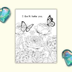 Breakup Coloring Pages: Printable Anti-anxiety Art (digital Download ...