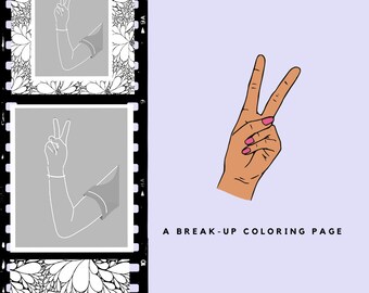Break up Coloring | Etsy