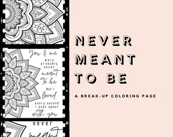 Break up Coloring | Etsy