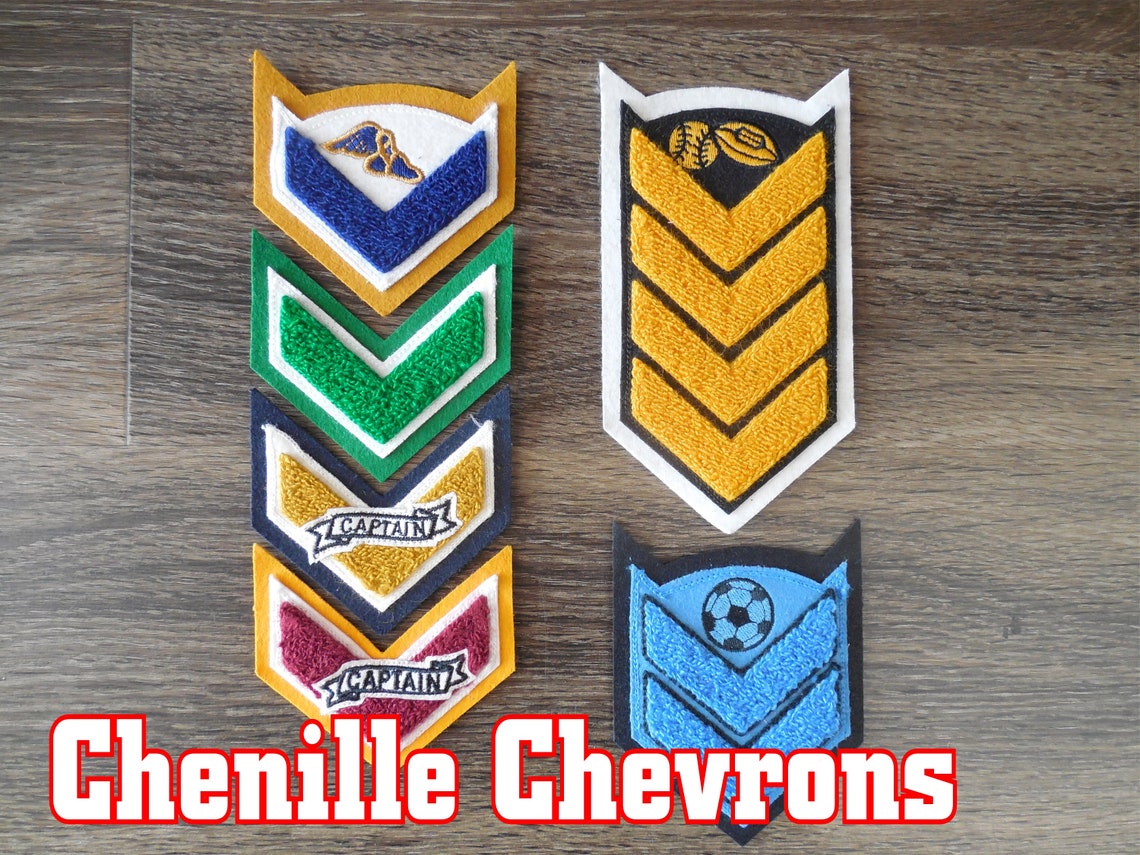 Chenille Chevrons for Letterman Jacket Made In USA | Etsy