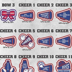 Chenille Cheer & Dance Custom Letterman Jacket Patch - Made in USA - Etsy