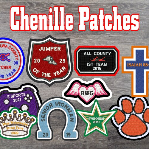 Custom Club Letterman Chenille Patch - Etsy