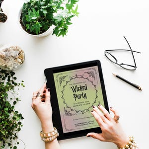 Wicked Halloween Party Invitation: Spooktacular Movie Theme (digital ...