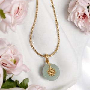 Nyra Green or Purple Jade Hmong Pendant Necklace - Etsy