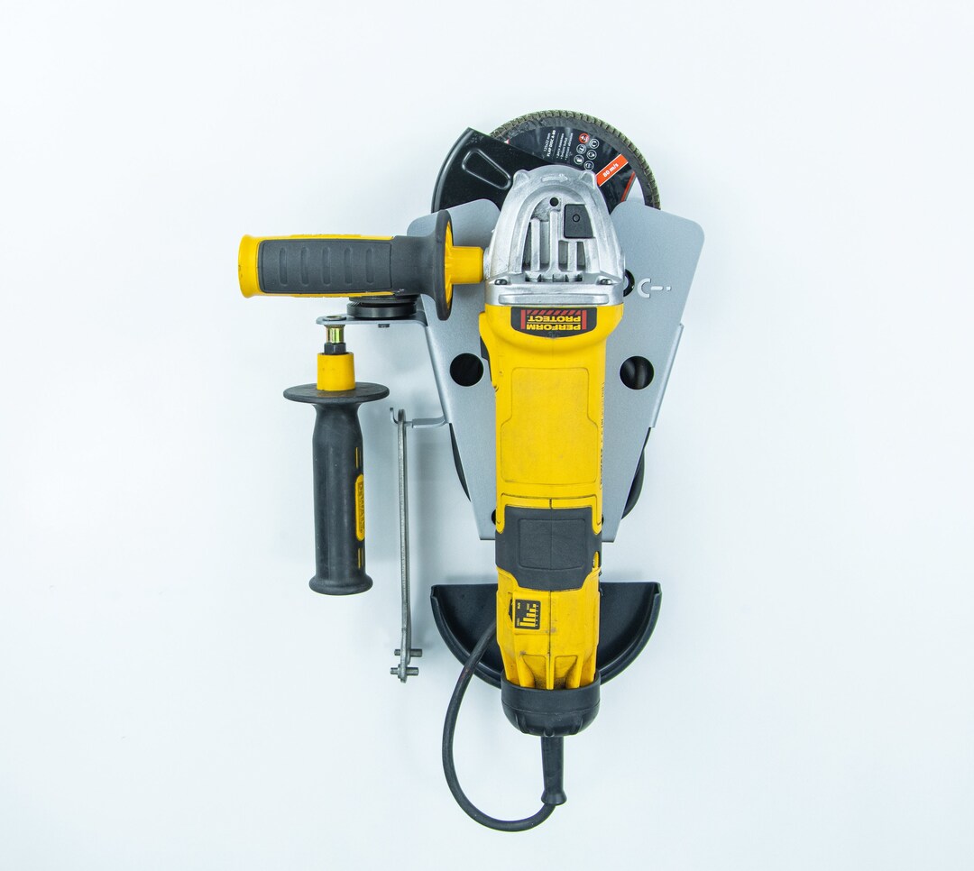 Wall Mounted Angle Grinder Rack: With Cord Rest - Fits 4.5'' & 5 ...