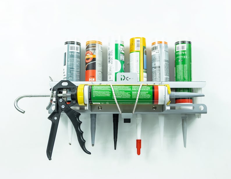 Silicone Tube & Caulking Gun Rack, Wall Mount Storage - Etsy