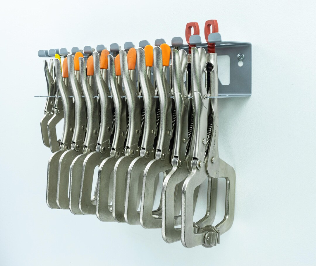 C-clamp Locking Pliers Self Locking Vice Grips Wall Mound Rack Holder ...