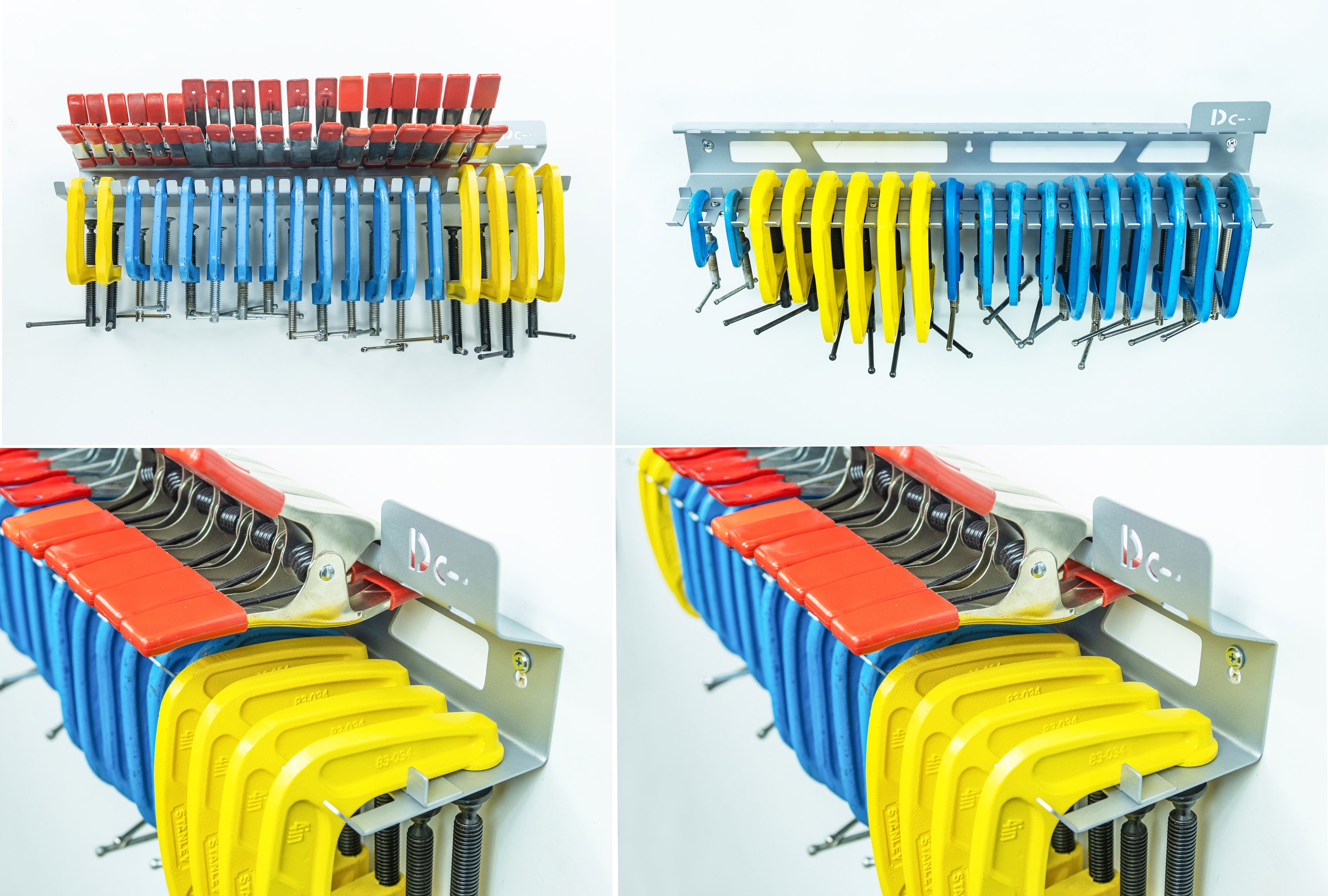 C-clamps & Spring Clamps Two-story Rack Two-floor Two-tier Clamps ...