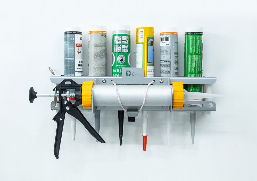 Silicone Tubes Rack & Caulking Applicator Gun With Horizontally Base ...