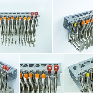 C-clamp Locking Pliers Self Locking Vice Grips Wall Mound Rack Holder ...