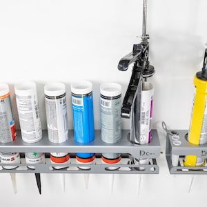 Silicone Tube Storage Rack, Adhesives Caulks Sealants & Applicator Gun ...