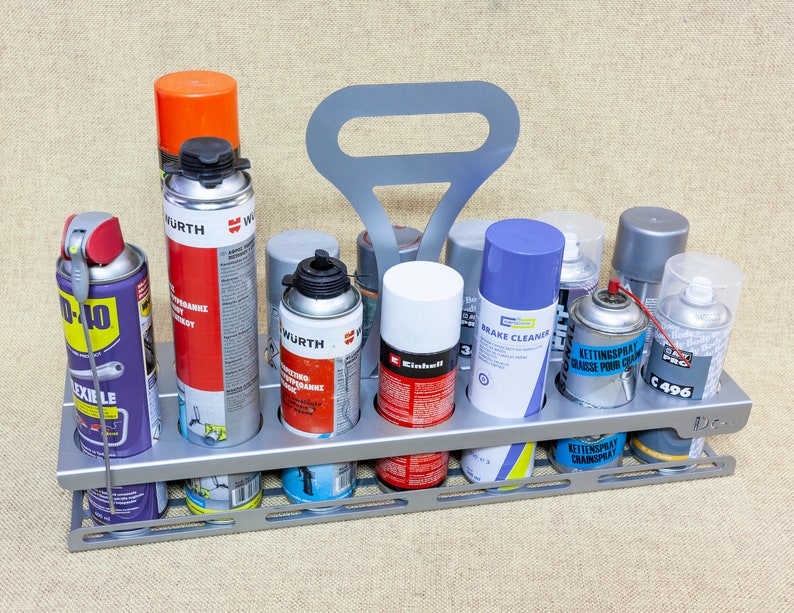 Spray Can Rack / Aerosol Can Holder & Lube Storage Rack Wall - Etsy