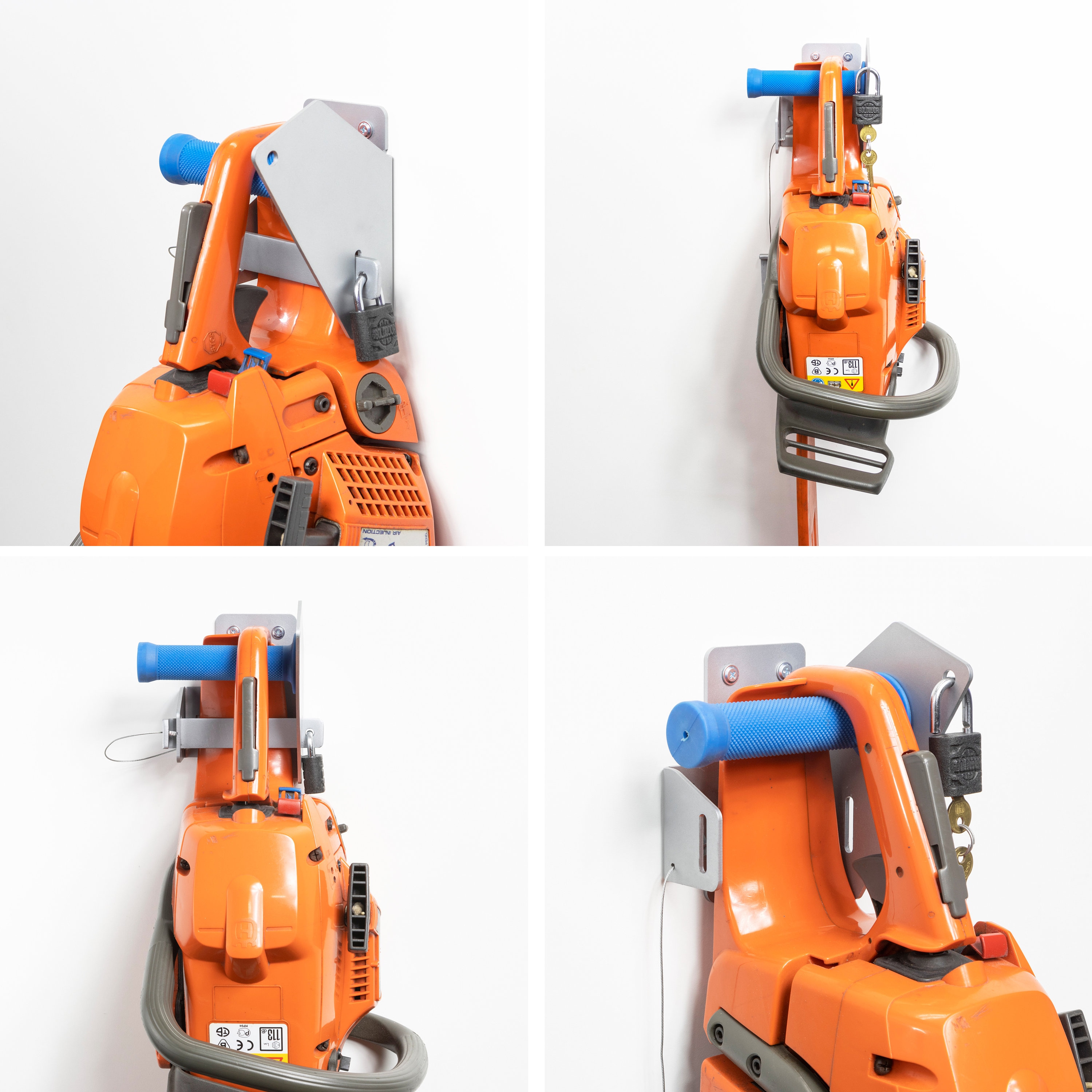 Chainsaw Wall Mount Hanger / Holder / Rack - With or Without Lock ...