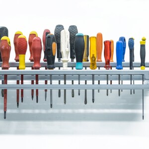 Screwdriver Rack Two-story Tilted Stand Toolstation Holder Wall Mounted ...