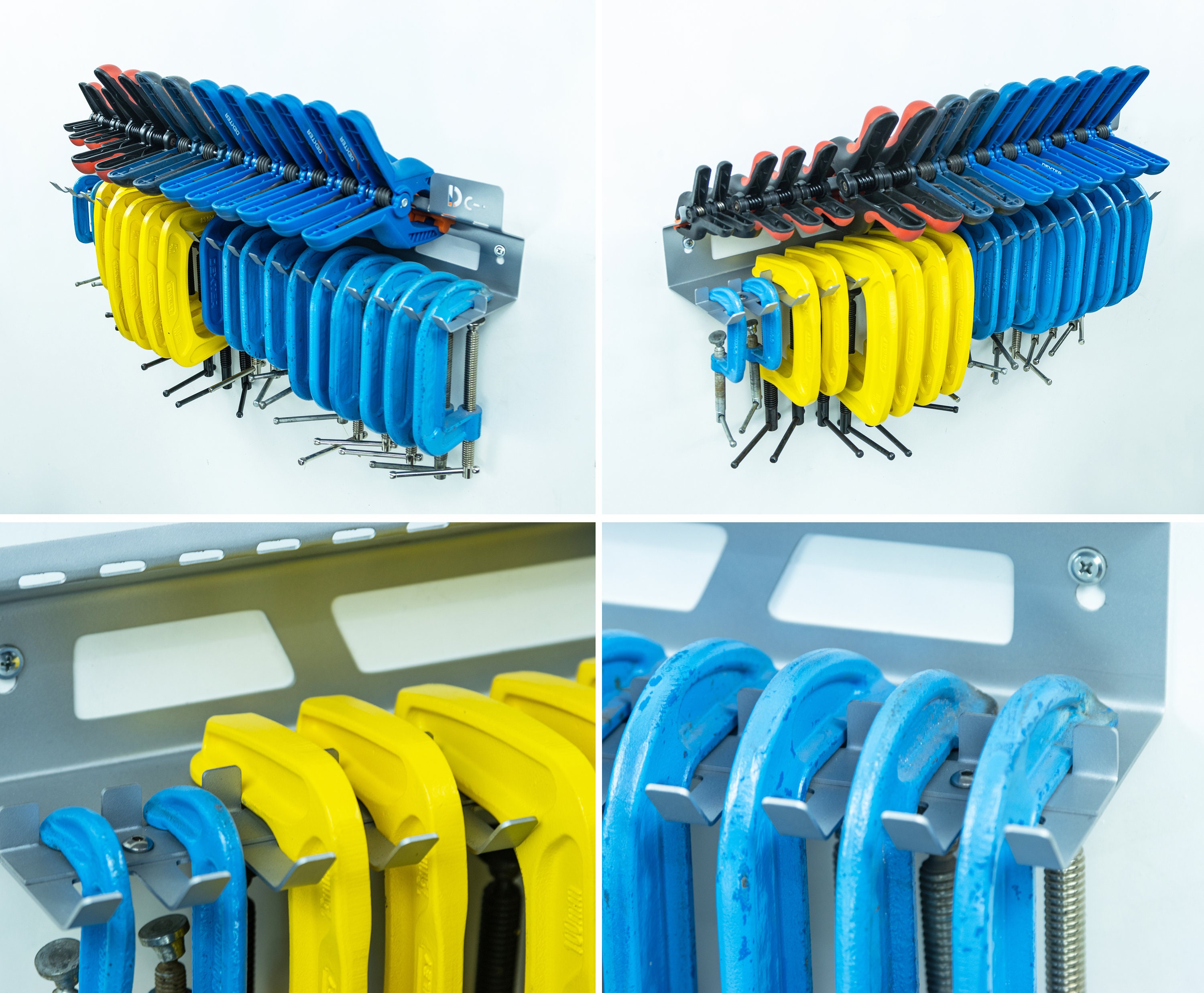 C-clamps & Spring Clamps Two-story Rack Two-floor Two-tier Clamps ...