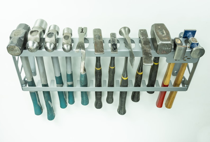 Hammer Storage Rack Wall Mount Storage 12 Slots - Etsy
