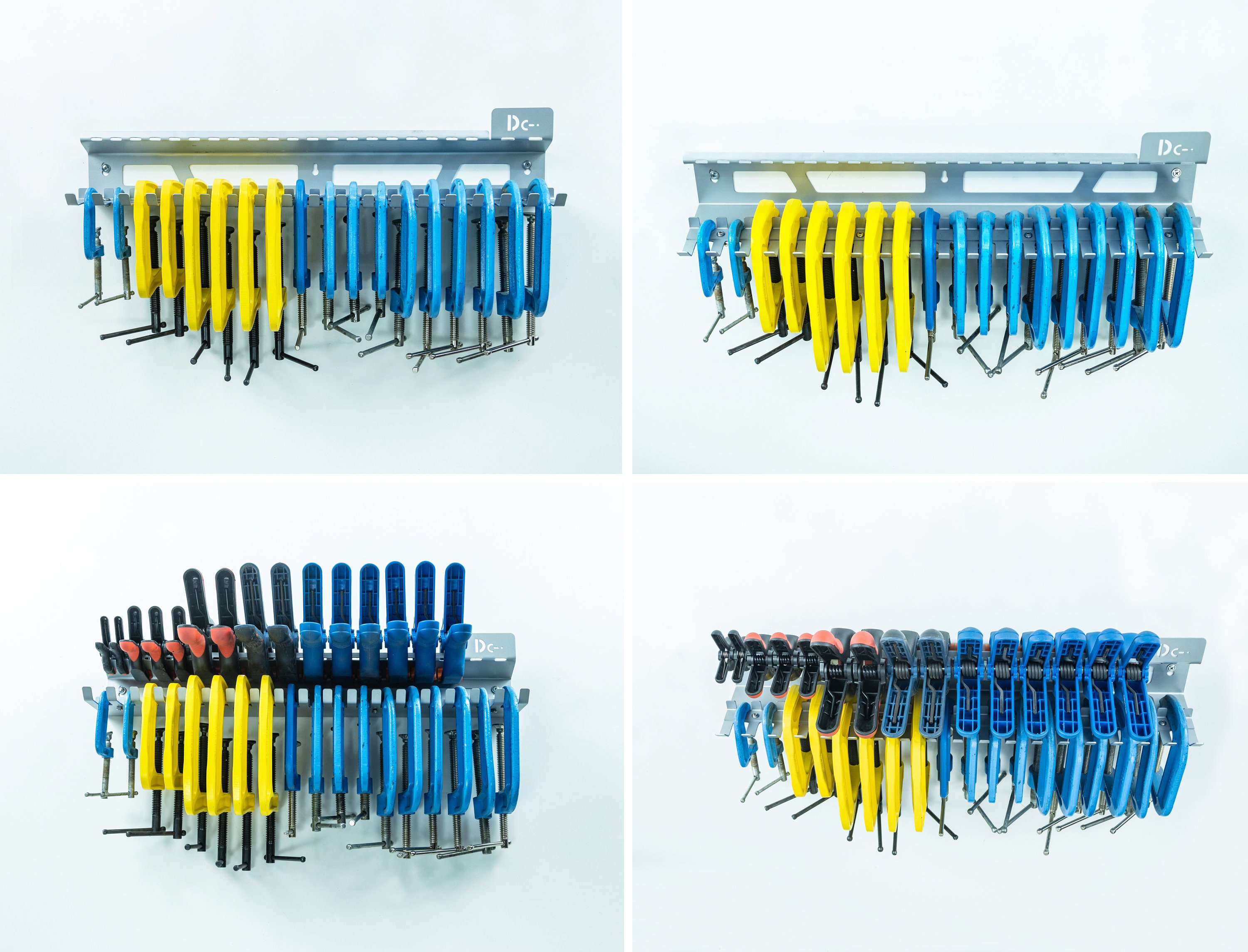 C-clamps & Spring Clamps Two-story Rack Two-floor Two-tier Clamps ...