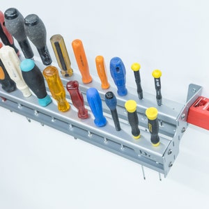 Screwdriver Rack Two-story Tilted Stand Toolstation Holder Wall Mounted ...