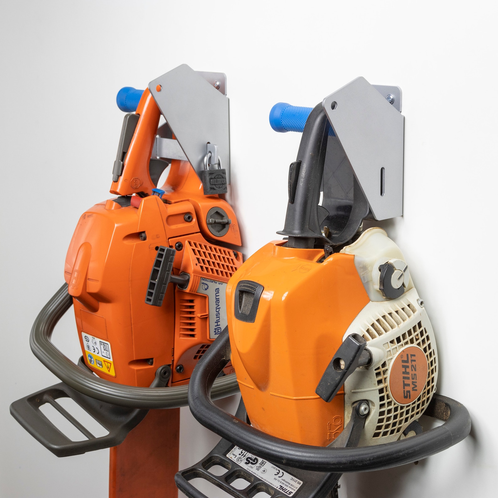 Chainsaw Wall Mount Hanger / Holder / Rack - With or Without Lock ...