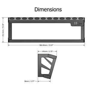 Hammer Storage Rack Wall Mount Storage 12 Slots - Etsy