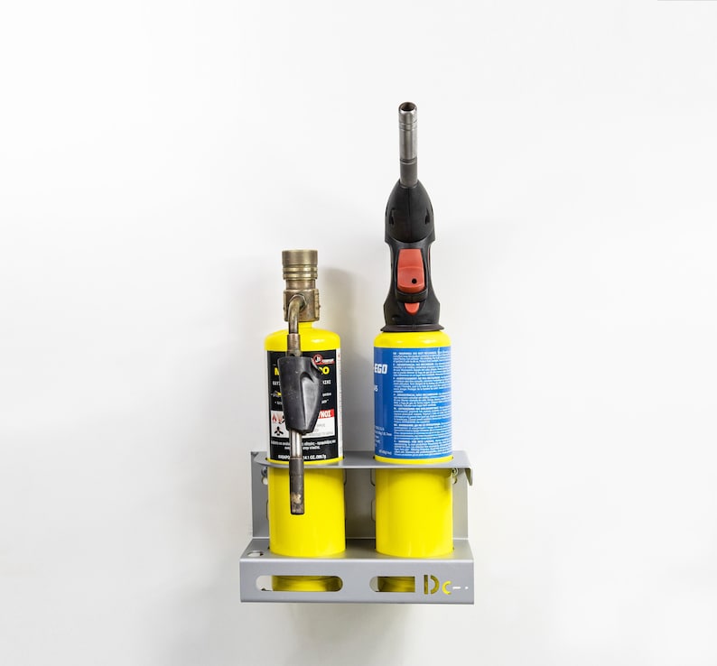 Mapp Gas Oxygen Acetylene Tank Single & Dual Bottle Wall Mount Holder ...