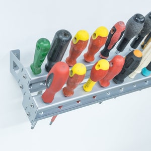 Screwdriver Rack Two-story Tilted Stand Toolstation Holder Wall Mounted ...