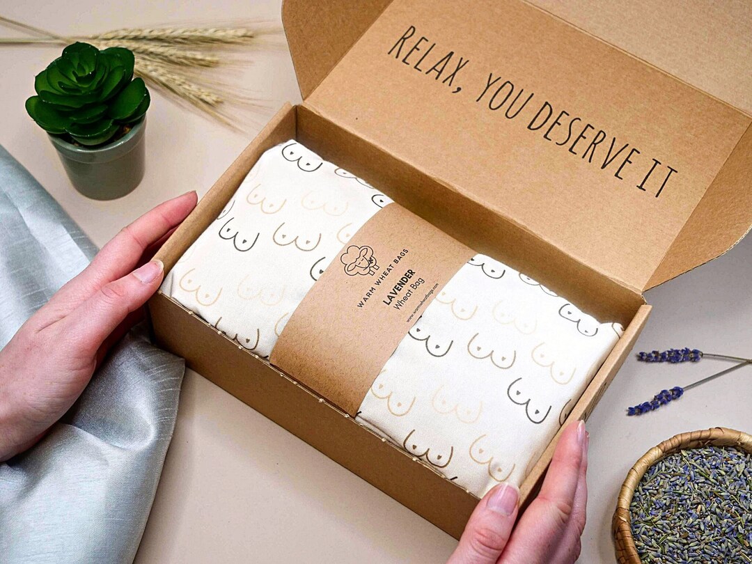 Microwave Wheat Bag Boob Heat Pack Boobie Gift for Her Valentines, Novelty, Funny Handmade ...