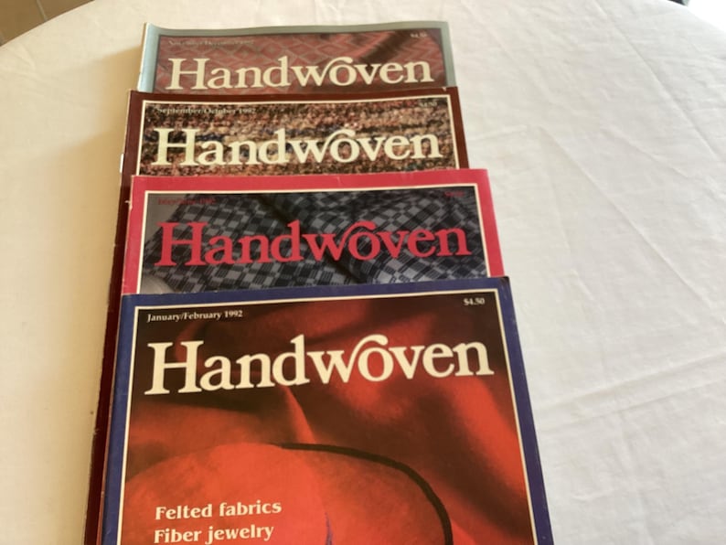 Handwoven Magazines 1992 4 Issues - Etsy