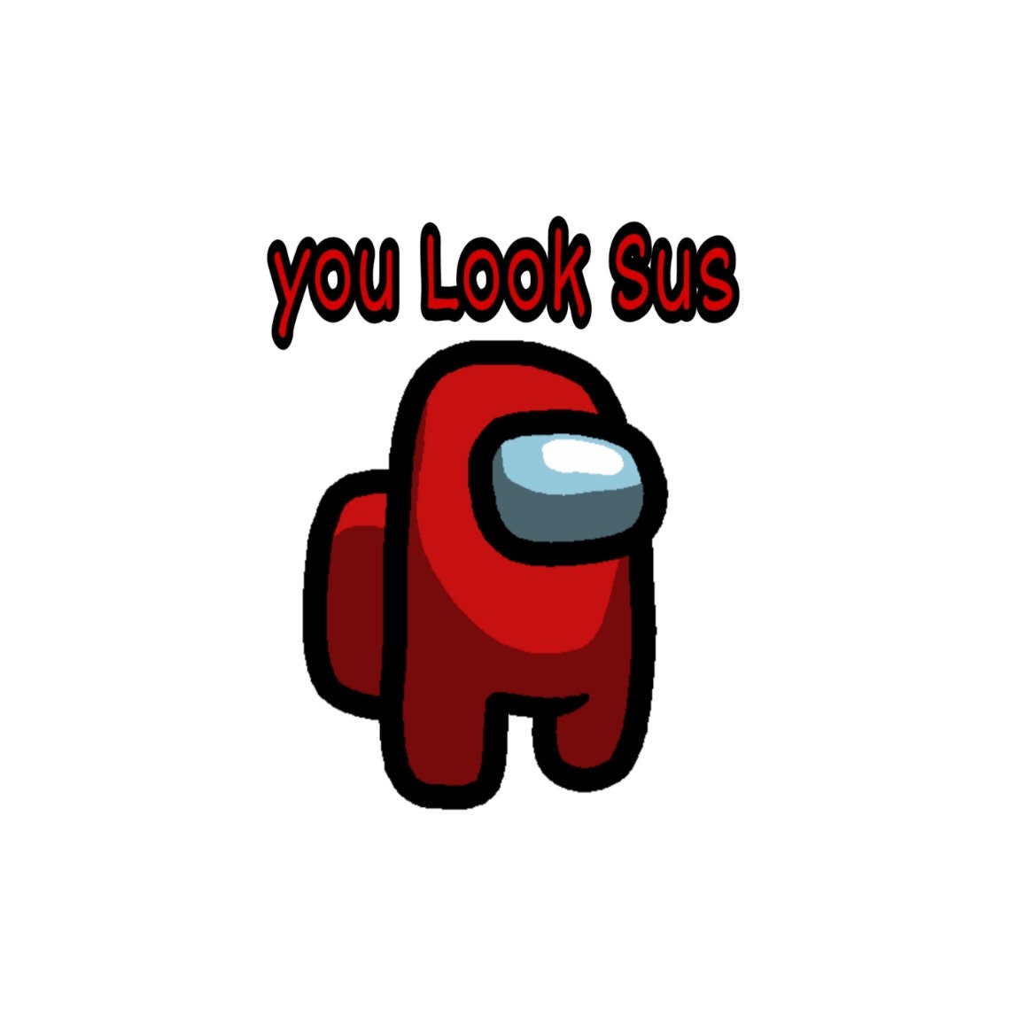 Among Us /U look Sus SVG Amoung us SVGFile for Cricut | Etsy