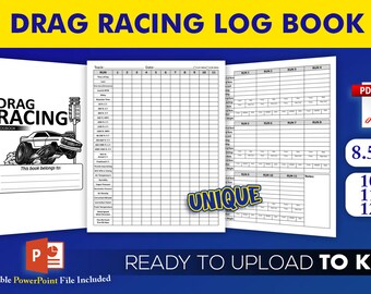 Drag Racing Log Book - Etsy
