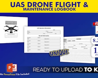 Drone Log Book - Etsy