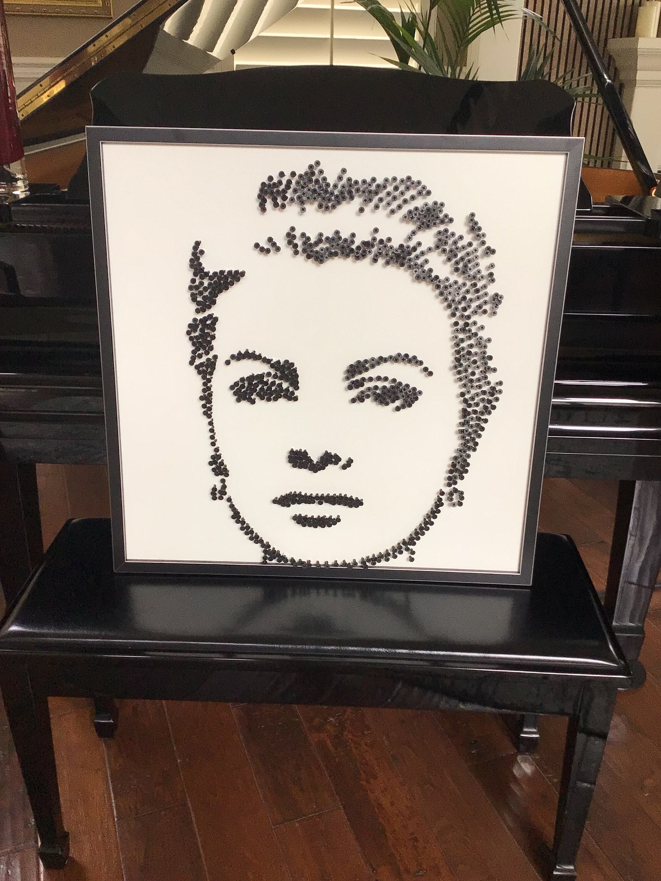 Grace Kelly Screw Art, Portrait, Movie Star, Screw Art, Mixed Media - Etsy