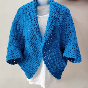 Easy Crochet Cocoon Shrug Pattern for Beginners - Womens Lacy Shrug ...
