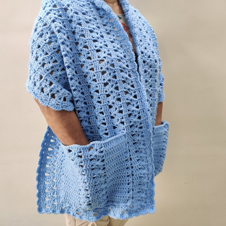 Easy Crochet Pocket Shawl Pattern Pocket Scarf With Fringes - Etsy