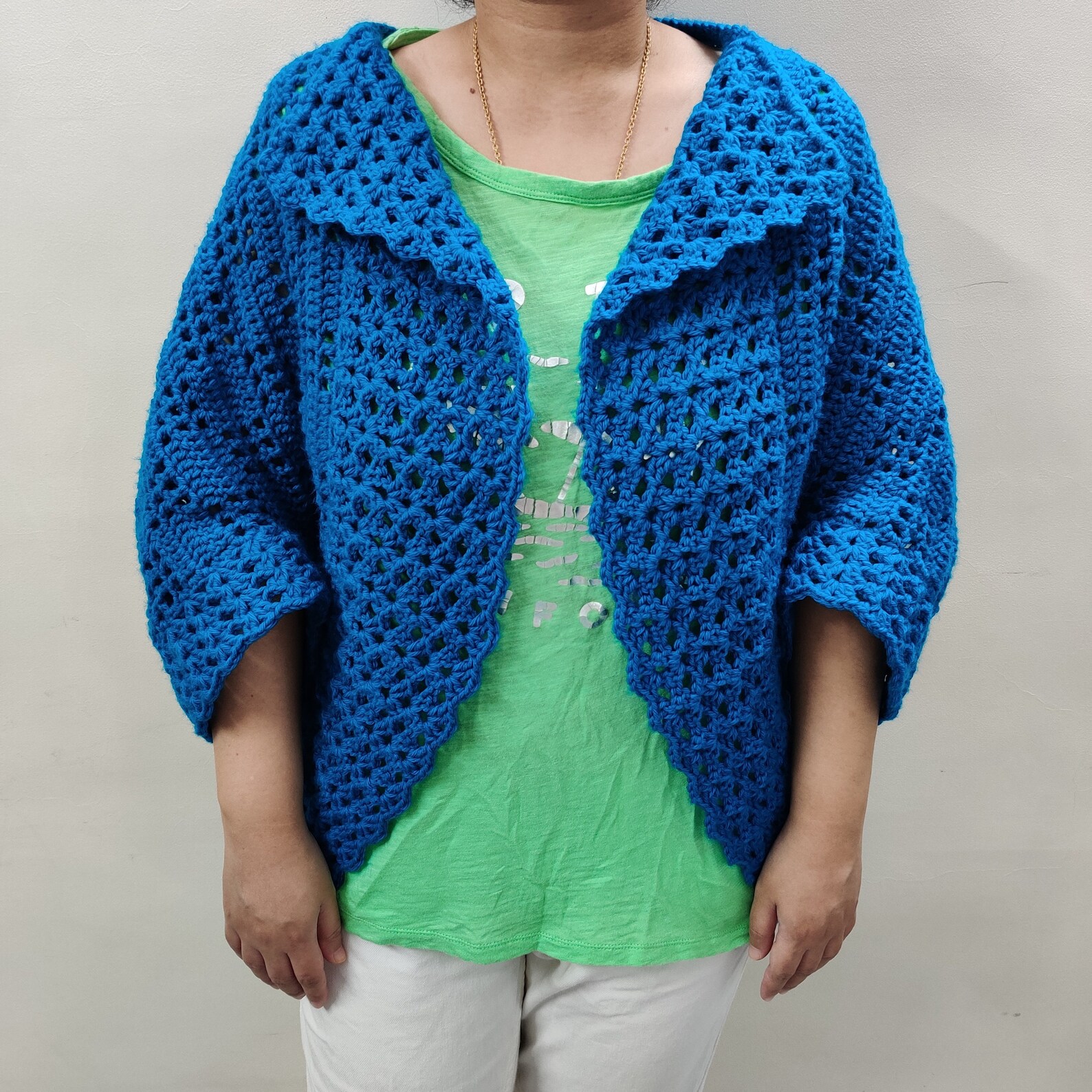 Easy Crochet Cocoon Shrug Pattern for Beginners - Womens Lacy Shrug ...